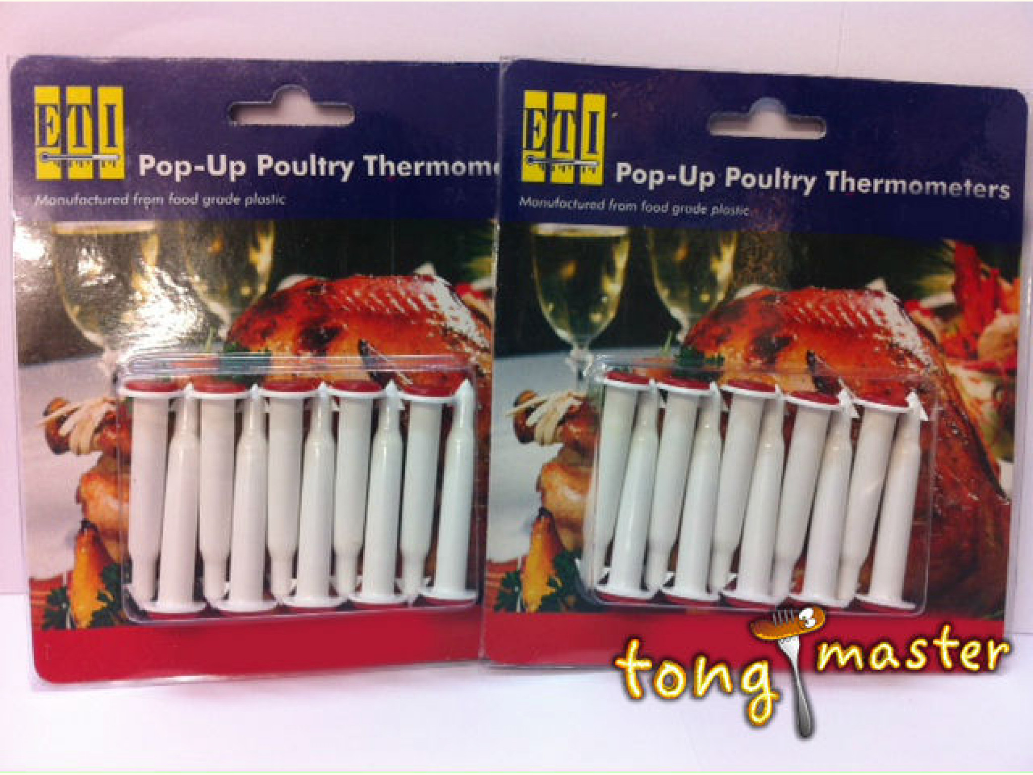 20 x Disposable Pop Up Timer/Thermometer
