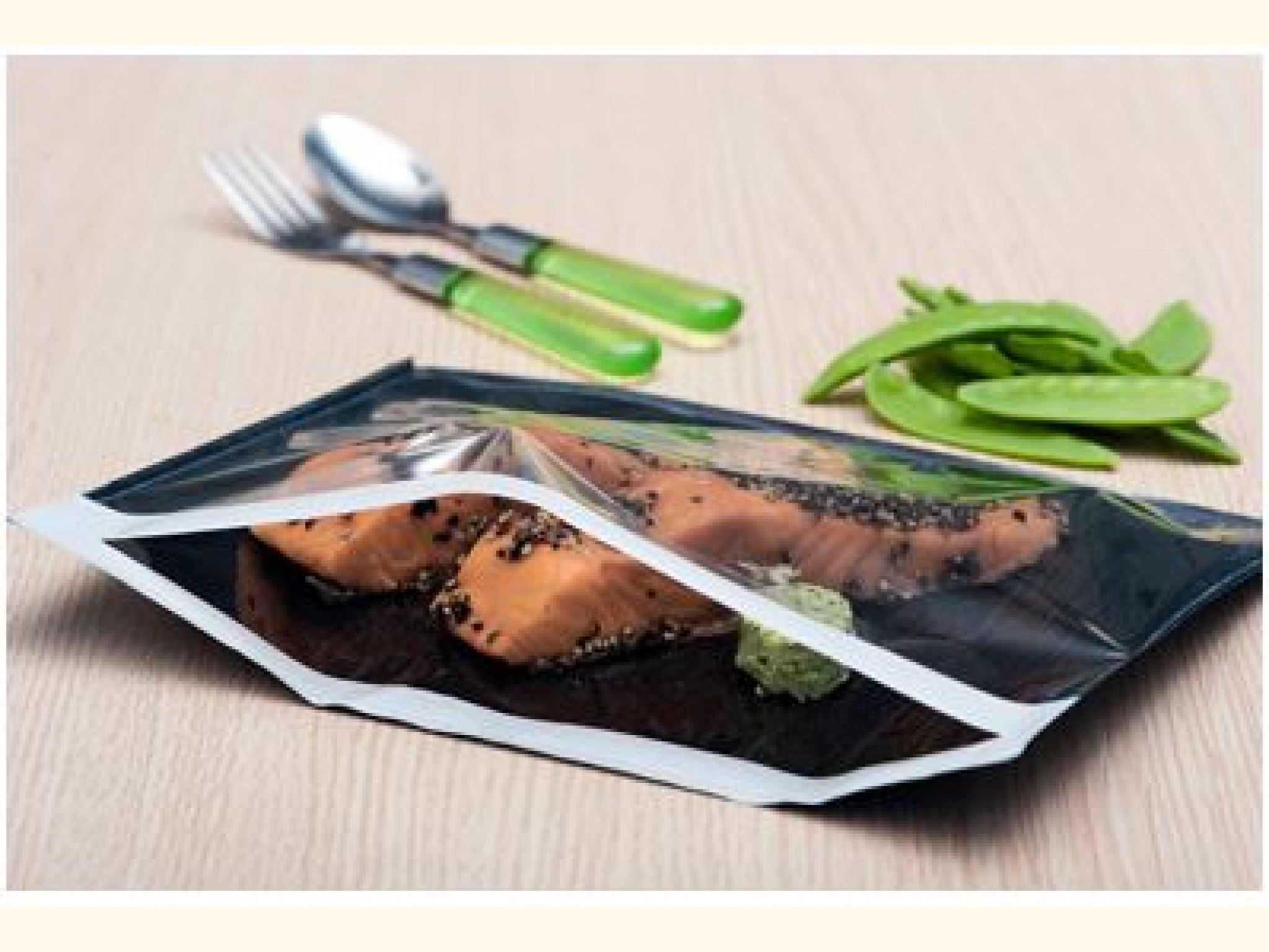 Self Seal Cooking Bags Clear/Black - 20 Pack