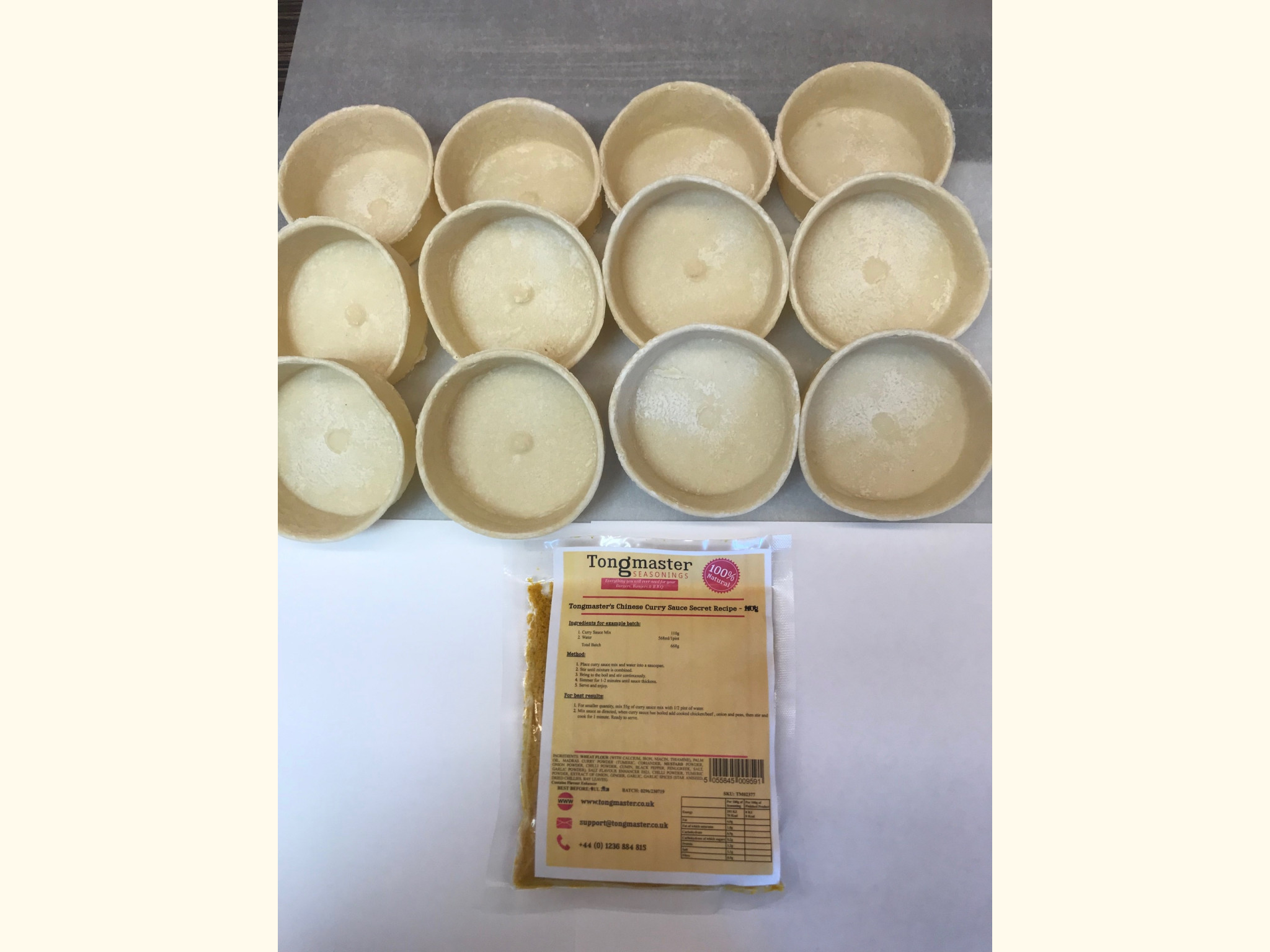 Traditional Curry Pie Kit - 24 Pie Shells Includes Free Pie Lids